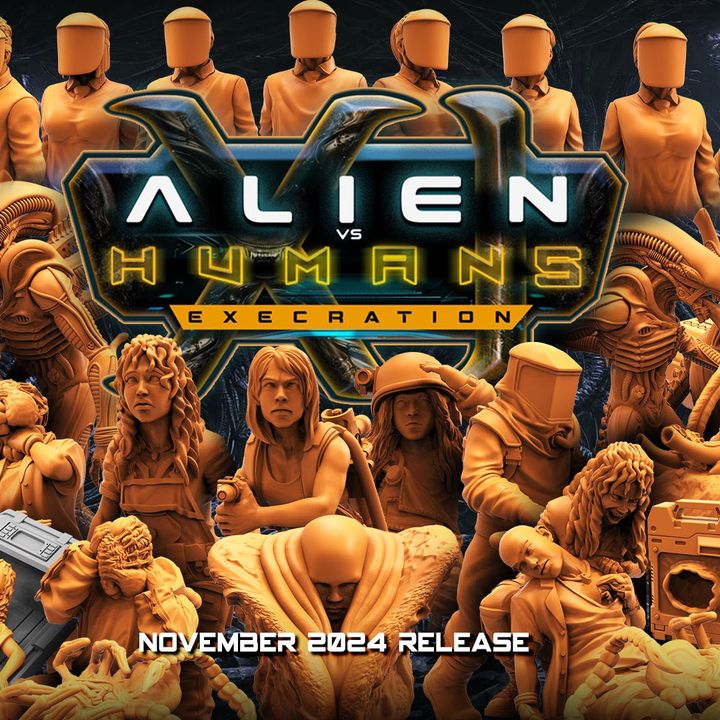 3D Printable NOVEMBER 2024 SCIFI RELEASE by PAPSIKELS MINIATURES