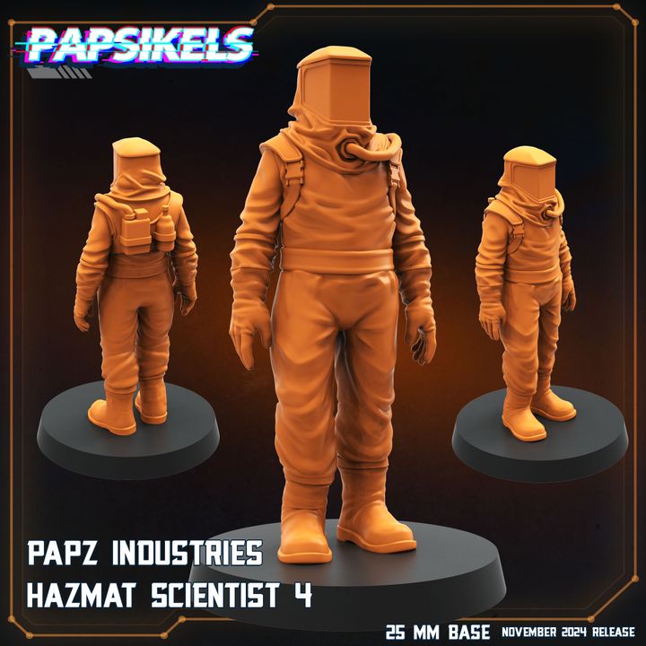 3D Printable NOVEMBER 2024 SCIFI RELEASE by PAPSIKELS MINIATURES