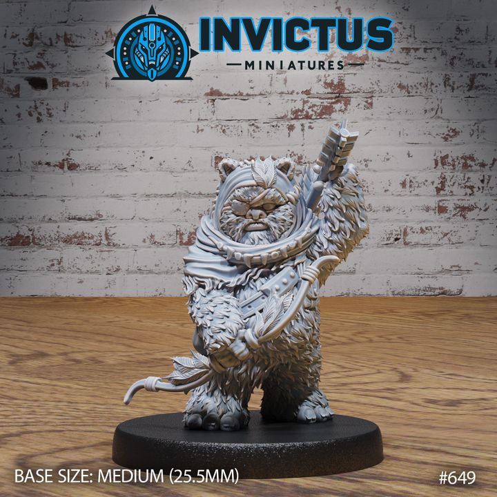 3D Printable Wild Teddy Alien Set / Small Forest Moon Warrior ...