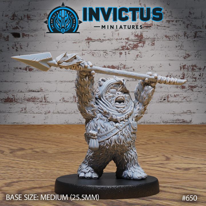 3D Printable Wild Teddy Alien Set / Small Forest Moon Warrior ...