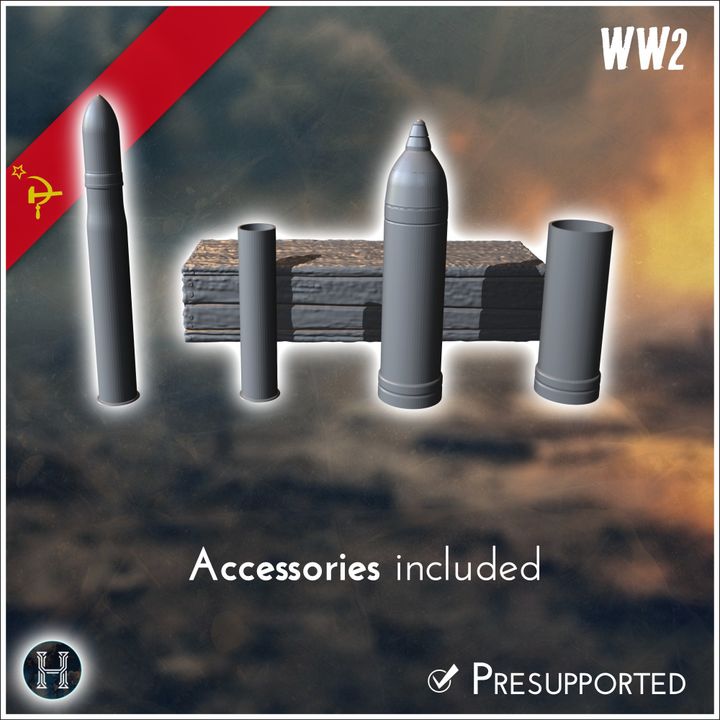 3D Printable Set of 20 Russian Soviet artillery and cannon crews USSR ...