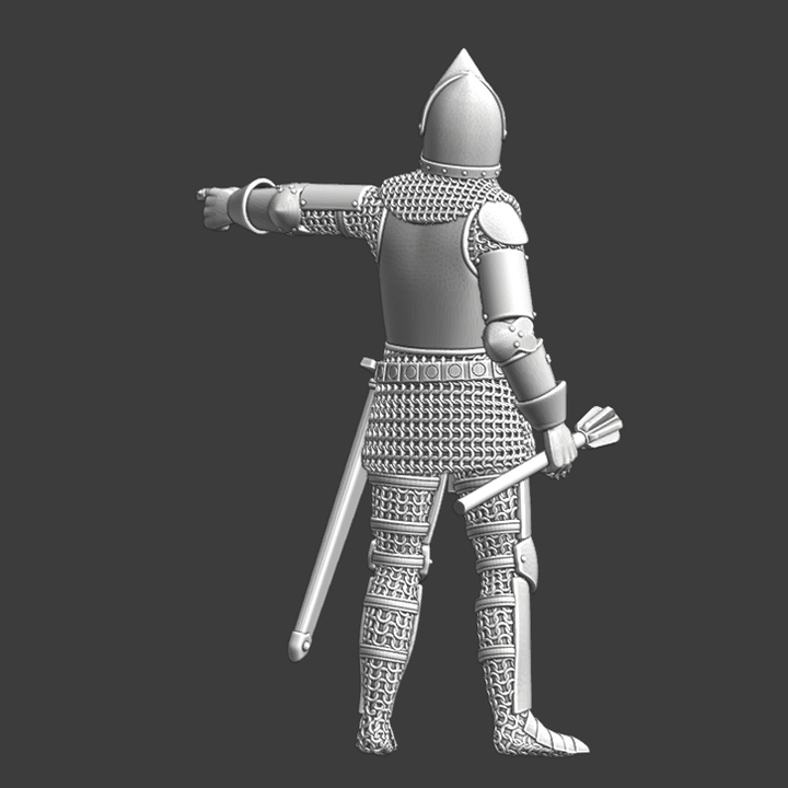 3D Printable Medieval Late Knight - Commander pointing by Northern ...