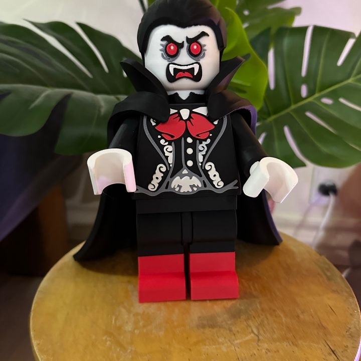 3D Print of Dracula Brick with Coffin by dirgo