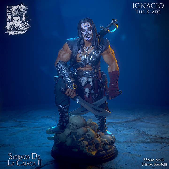 3D Printable Ignacio The Blade - Dia De Muertos Executioner by Ronin ...