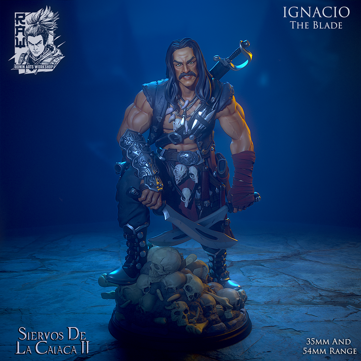 3D Printable Ignacio The Blade - Dia De Muertos Executioner by Ronin ...