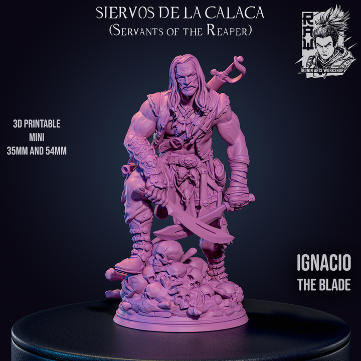 3D Printable Ignacio The Blade - Dia De Muertos Executioner by Ronin ...