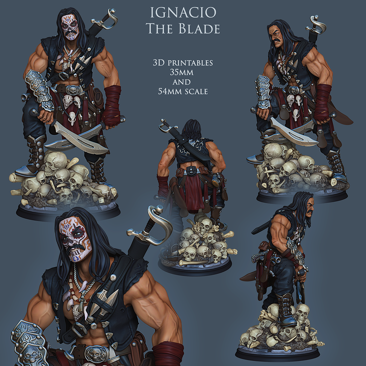 3D Printable Ignacio The Blade - Dia De Muertos Executioner by Ronin ...