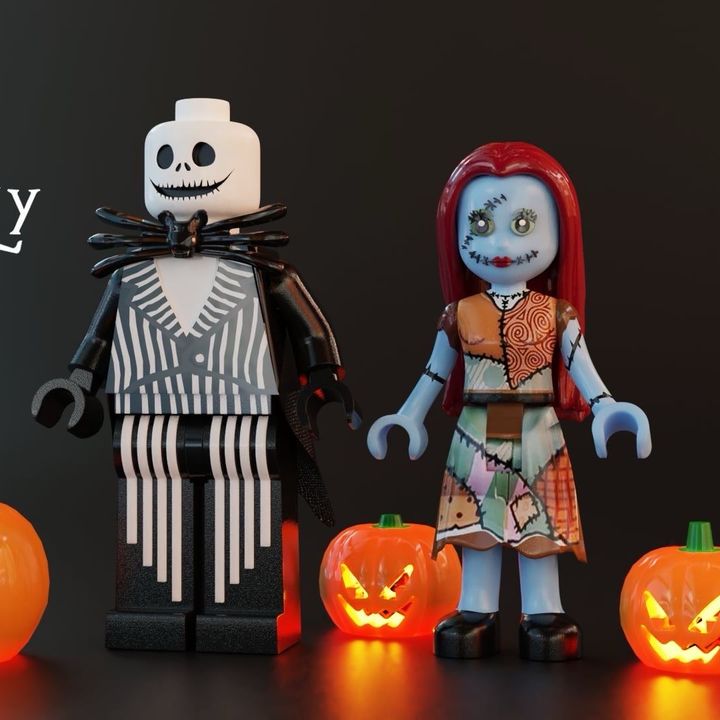 3D Printable Skeleton King Brick by Walter's World 3D