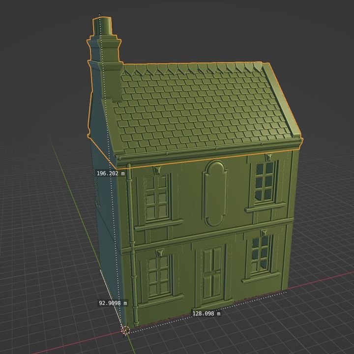 3D Printable Normandy French Row House (Bayeux) FHDST09 - Wargaming ...