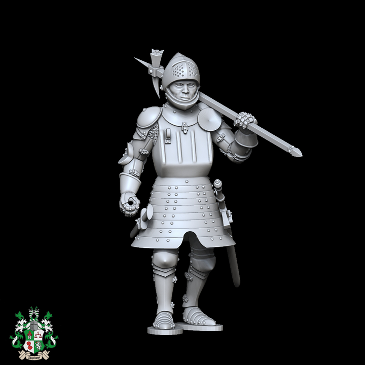 3D Printable Knight in Kasten-Brust Armor 1437 (partially modular over ...