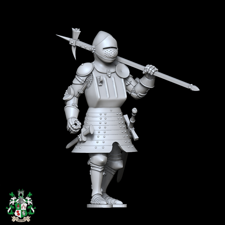 3D Printable Knight in Kasten-Brust Armor 1437 (partially modular over ...