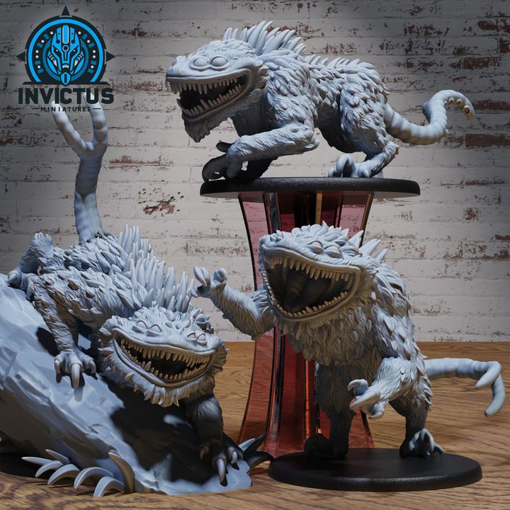 3D Printable Nexu Set / Alien Creature / Galactic Monster / Ancient ...