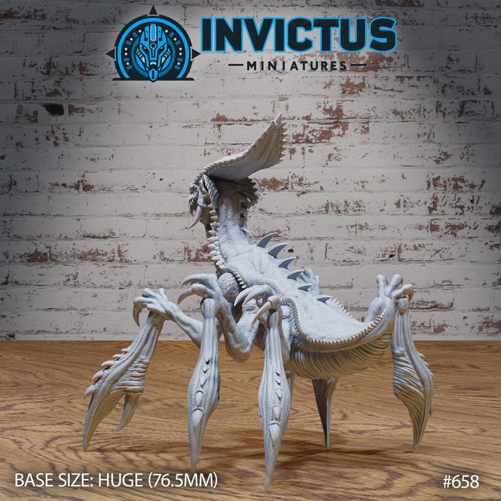 3D Printable Acklay / Amphibious Reptil Alien / Claw Hugger Beast ...