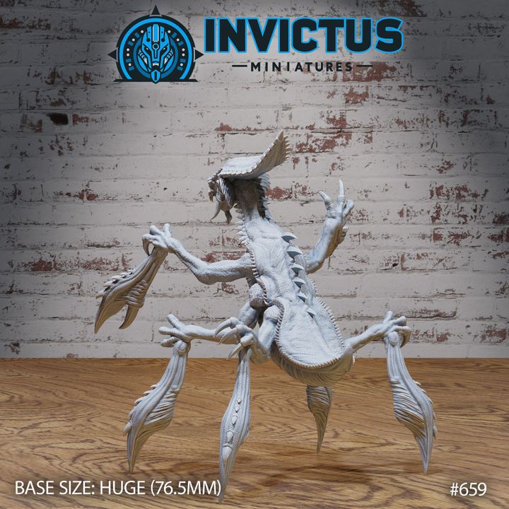 3D Printable Acklay Attack / Amphibious Reptil Alien / Claw Hugger ...