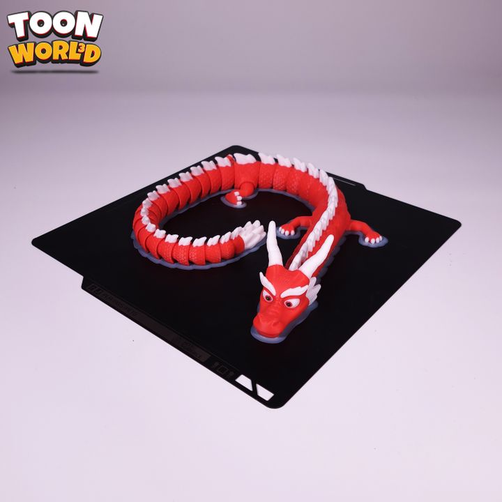 3D Printable Cute Flexible Dragon by ToonWorld3D
