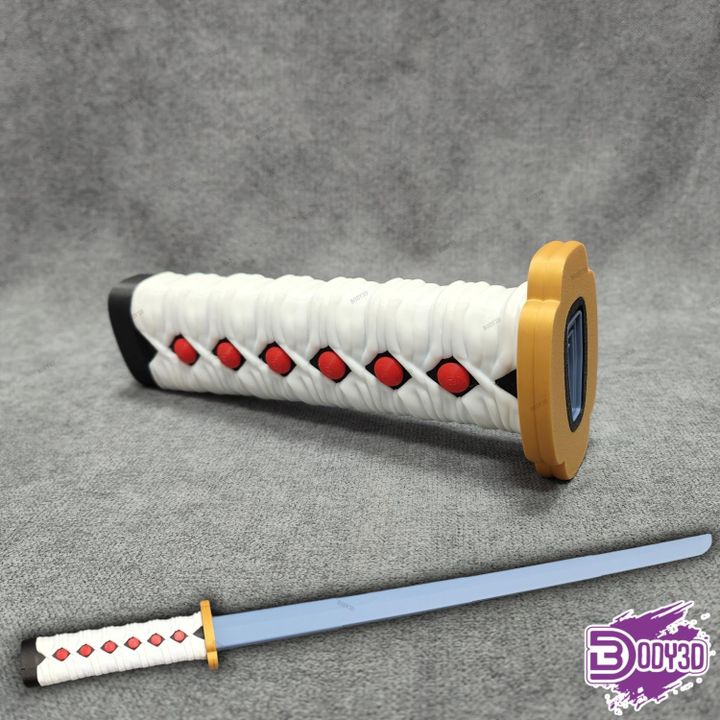 3D Printable Retractable Katana by BODY3D