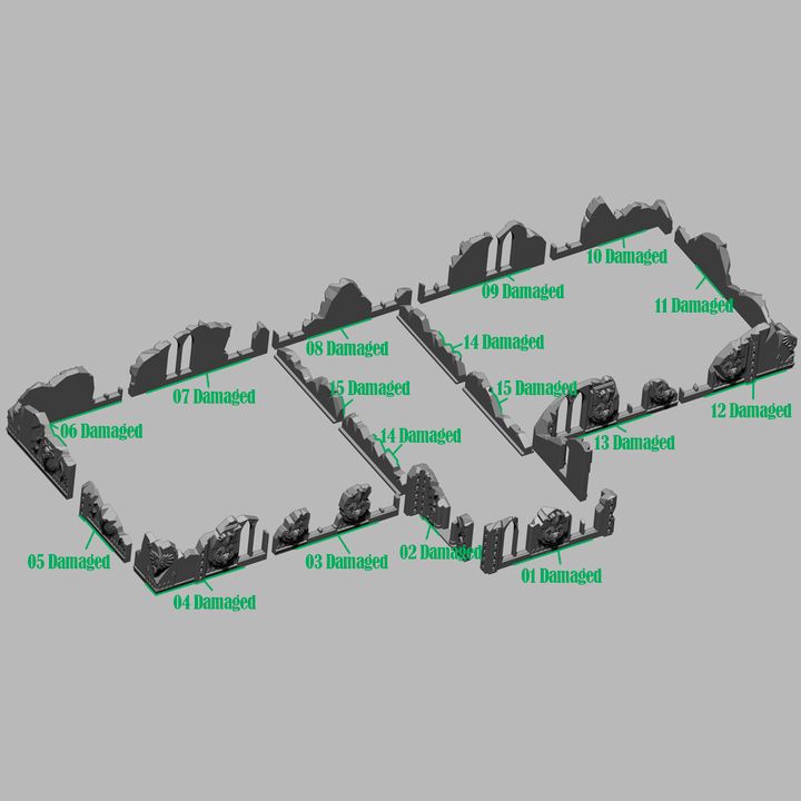 3D Printable Terrain Set by Sergeant Hammer