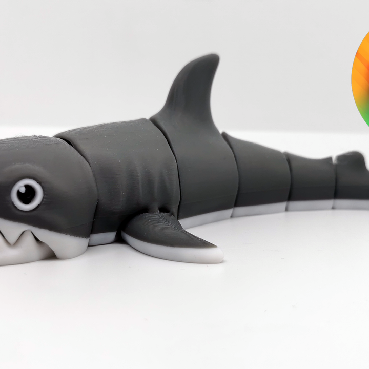 3D Printable Flexi Great White Shark Remb Studios, STL file for 3D ...
