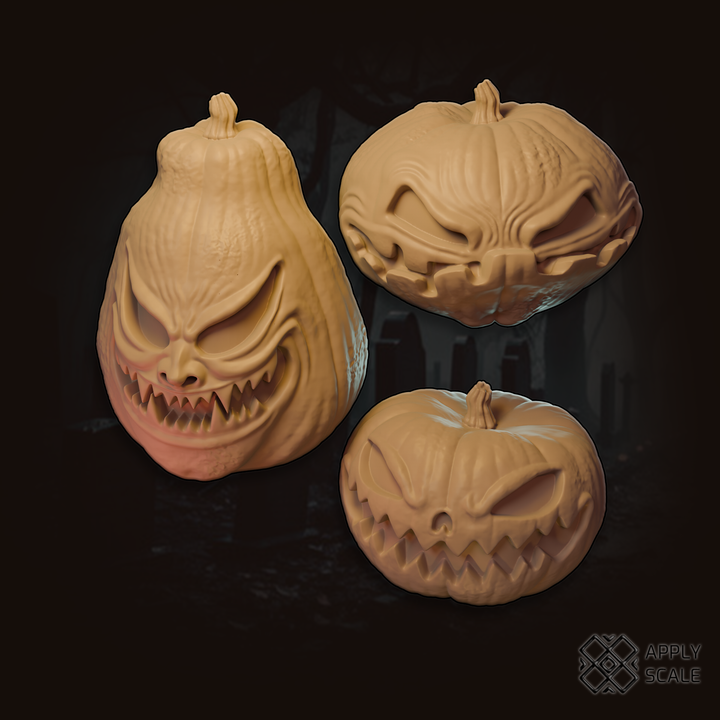 3D Printable Halloween graveyard basing bits and miniatures by Apply Scale