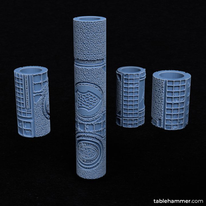 3D Printable Noble City Texture Roller by Tablehammer