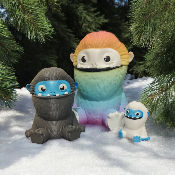 3D Printable Cute Candy Container Yeti by 3DJPDESIGNS