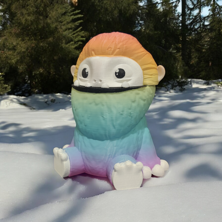 3D Printable Cute Candy Container Yeti by 3DJPDESIGNS