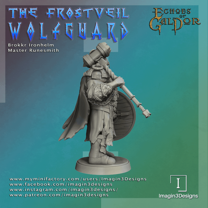 3D Printable Brokkr Ironhelm, Master Runesmith of Steinnjord by ...