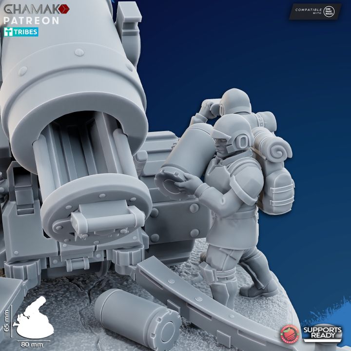 3D Printable Freedom Guard Heavy Mortar by Ghamak