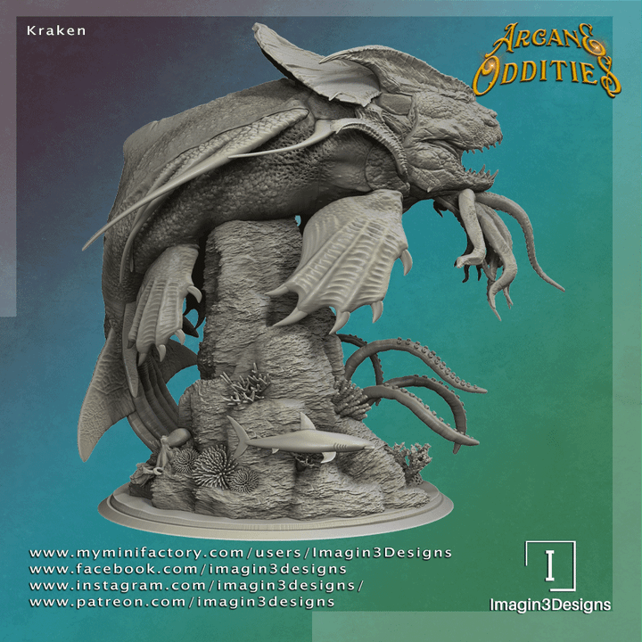 3D Printable Kraken by Imagin3Designs