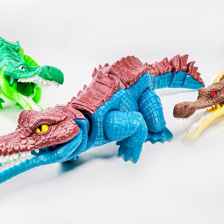 3D Printable SUPERCROC ARTICULATED/FLEXI by originaltoys3d