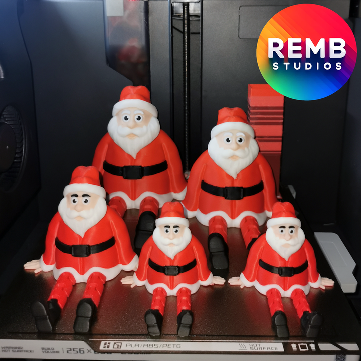 3D Printable Flexi Santa Remb Studios, STL file for 3D printing, STL ...