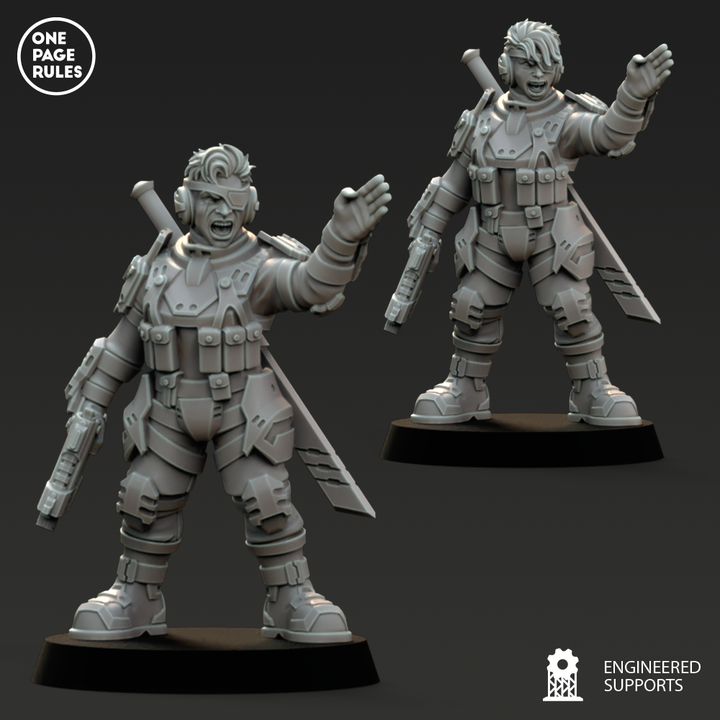 3D Printable Human Defense Force (HDF) - Release #2 by One Page Rules