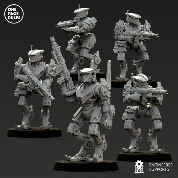 3D Printable Human Defense Force (HDF) - Release #2 by One Page Rules