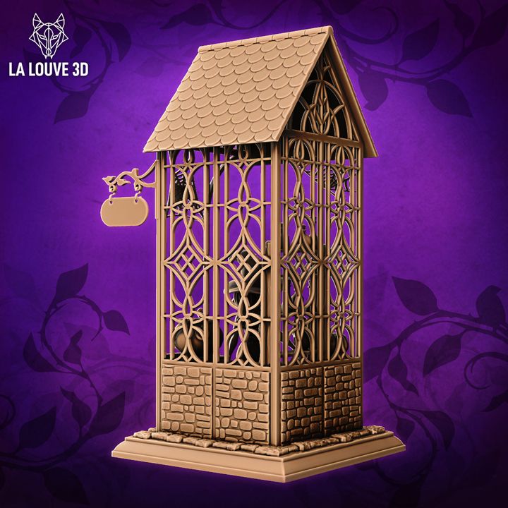 3D Printable Witch workshop - diorama 75mm by La Louve 3D
