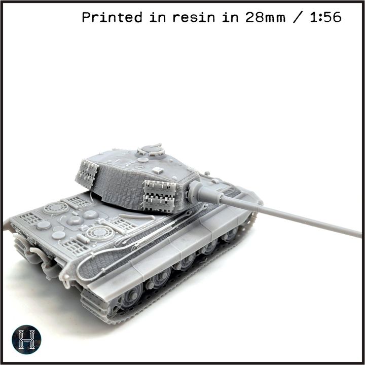 3D Printable Panzer VI Tiger II (Henschel) - Königstiger King Tiger ...