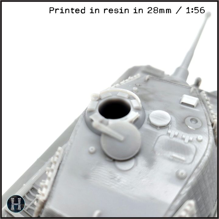 3D Printable Panzer VI Tiger II (Henschel) - Königstiger King Tiger ...