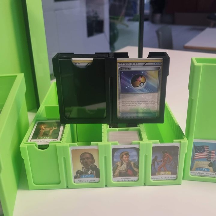 3D Printable Stackable Card storage - with Display options - for all ...