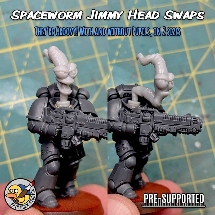 3D Printable Spaceworm Jimmy Heads for Space Guys by Mike "Epic Duck ...