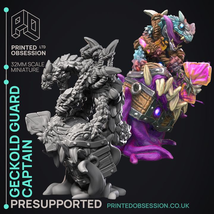 3D Printable Geckold Guard Captain - Geckolds - PRESUPPORTED ...