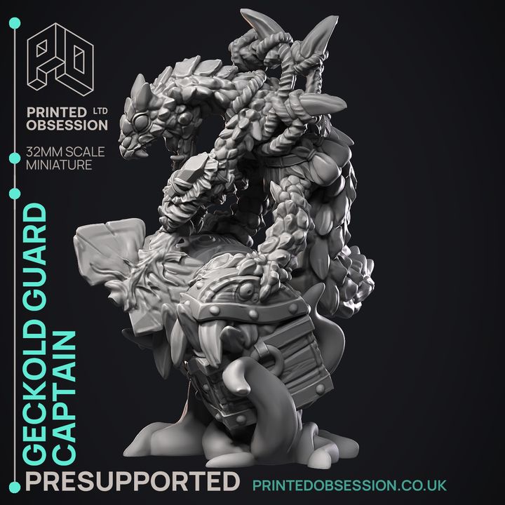 3D Printable Geckold Guard Captain - Geckolds - PRESUPPORTED ...