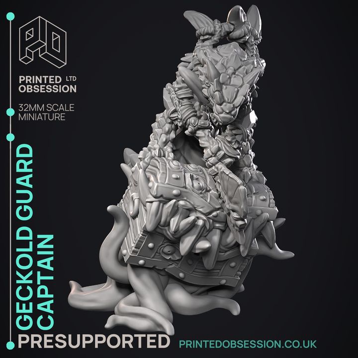 3D Printable Geckold Guard Captain - Geckolds - PRESUPPORTED ...