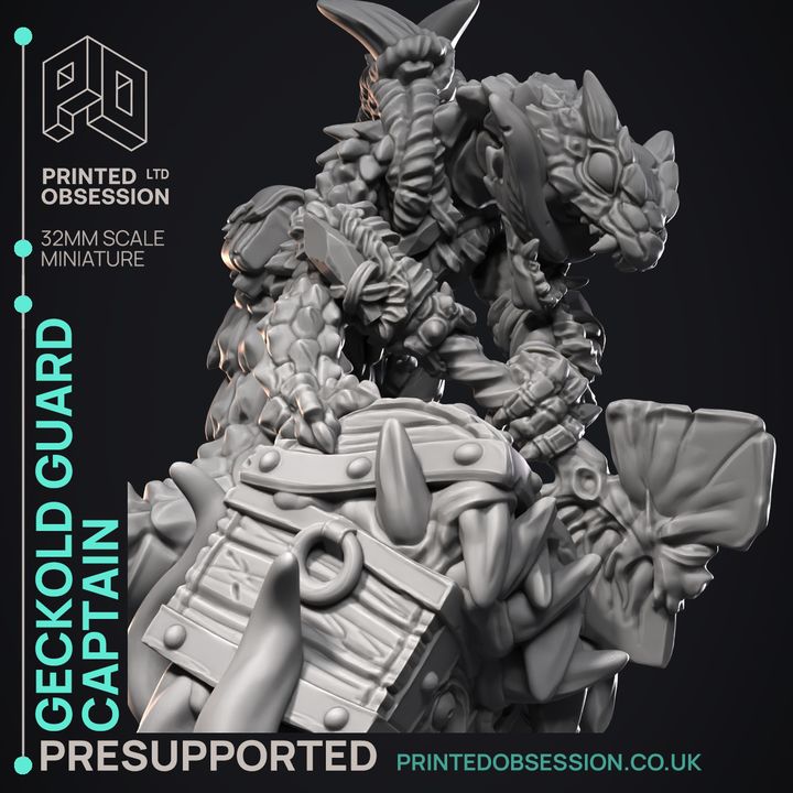 3D Printable Geckold Guard Captain - Geckolds - PRESUPPORTED ...