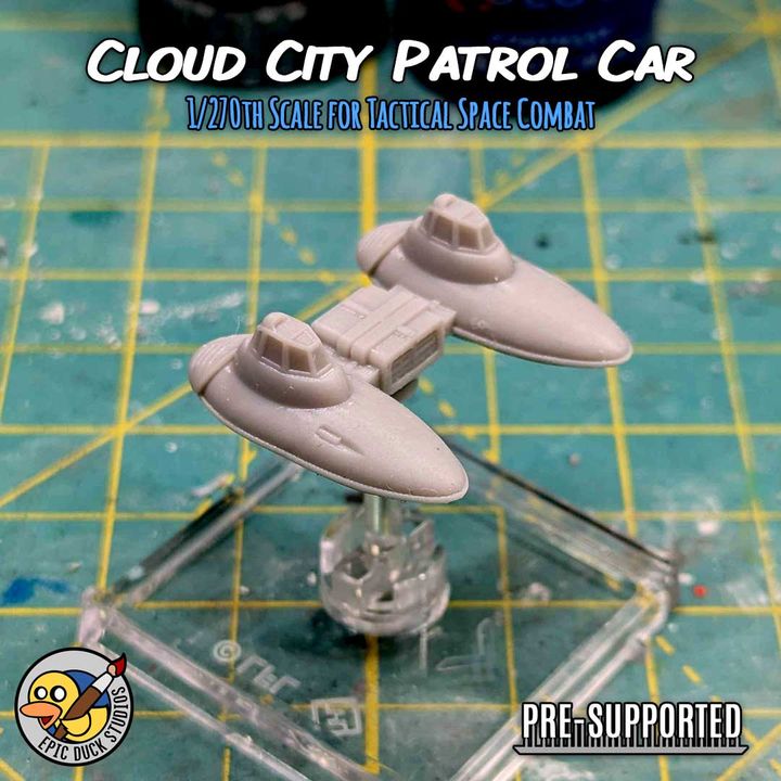 3D Printable Cloud City Patrol Car - Scaled for Tactical Space Combat ...
