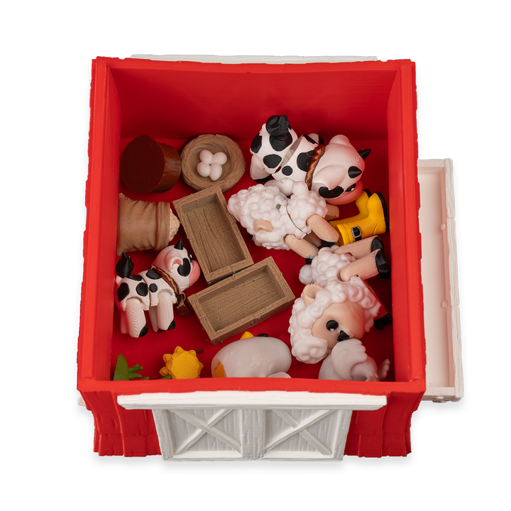 3D Printable Animal Barn Container by Stlflix