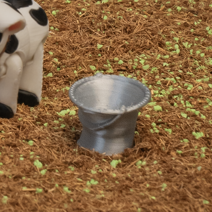 3D Printable Milk Pail by Stlflix
