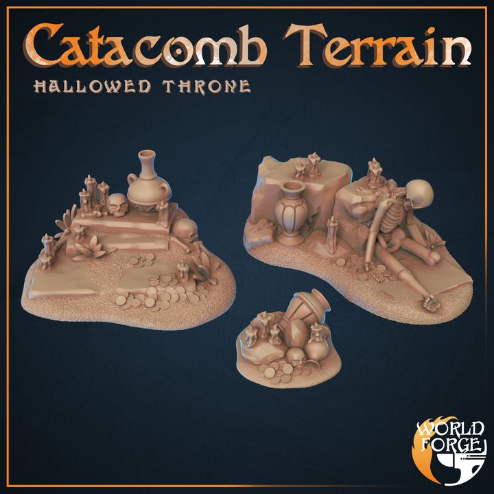 3D Printable Catacomb Terrain by World Forge Miniatures