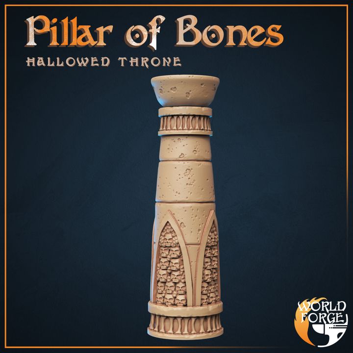 3D Printable Pillar of Bones by World Forge Miniatures