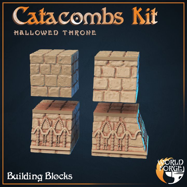 3D Printable Catacombs Build Kit by World Forge Miniatures