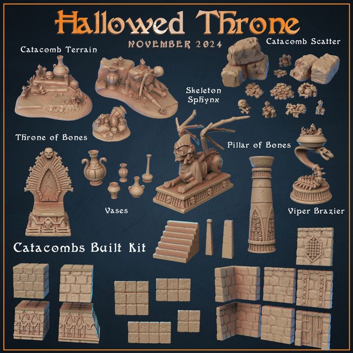 3D Printable Hallowed Throne - Catacombs Collection by World Forge ...