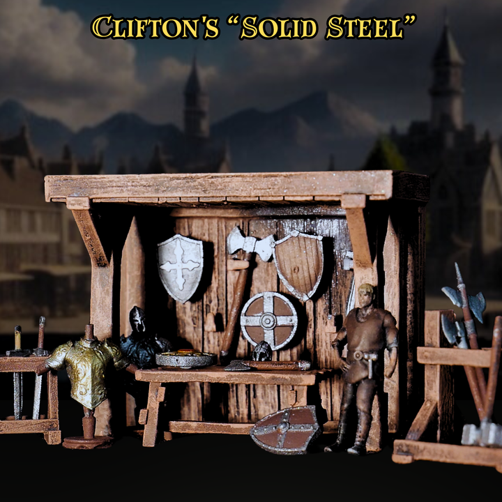 3D Printable Medieval Market Part 2 CORE SET by Fierce Females Factory